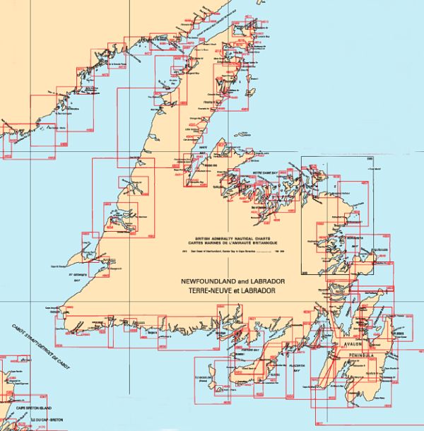CHS Marine Charts Newfoundland - Binnacle.com